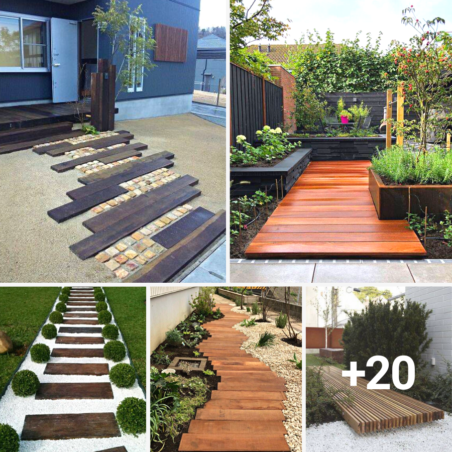 40 Creative Ideas for Wooden Walkways to Beautify Your Garden - ZUGNEWS