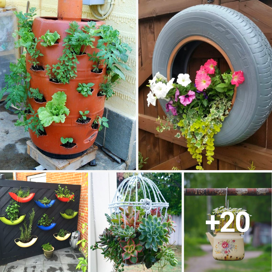 30 Do-It-Yourself Garden Art Planter Ideas for Enhancing Your Outdoor ...