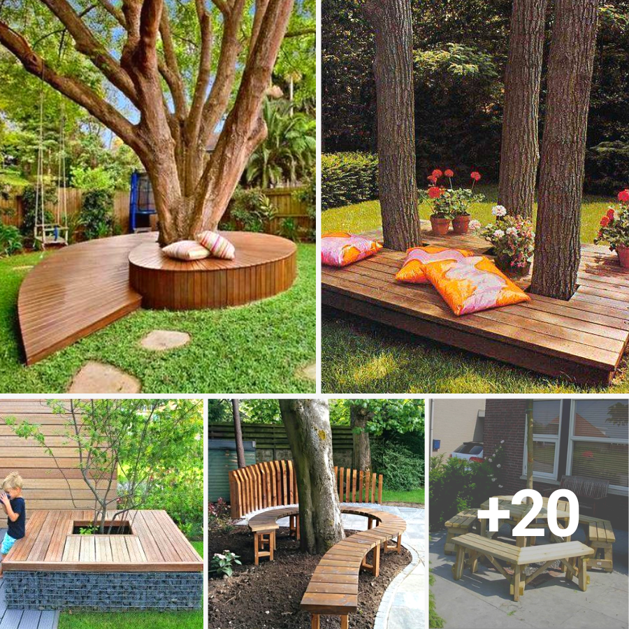 35 Inspiring Ideas for Benches Around Trees - ZUGNEWS