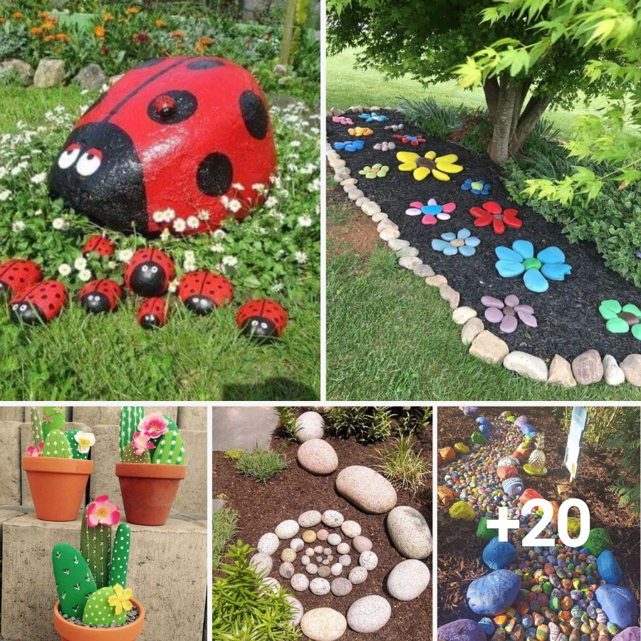 20 Cute DIY Pebble Ideas To Spruce Up Your Garden - ZUGNEWS