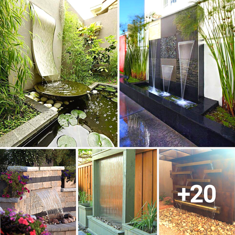 30 Garden Wall Water Feature Ideas That You Should Try - ZUGNEWS